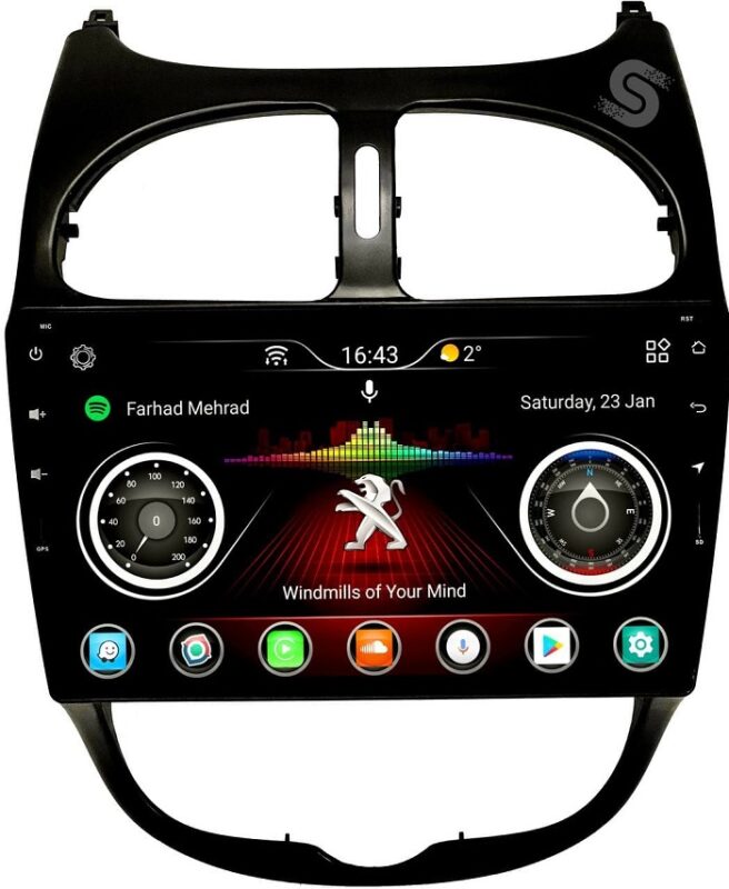 مانیتور ۱۱ اینچ پژو 206 مدل T3L P150-100 همراه با سوکت و قاب فابریک - فروشگاه جهان اسپرتز