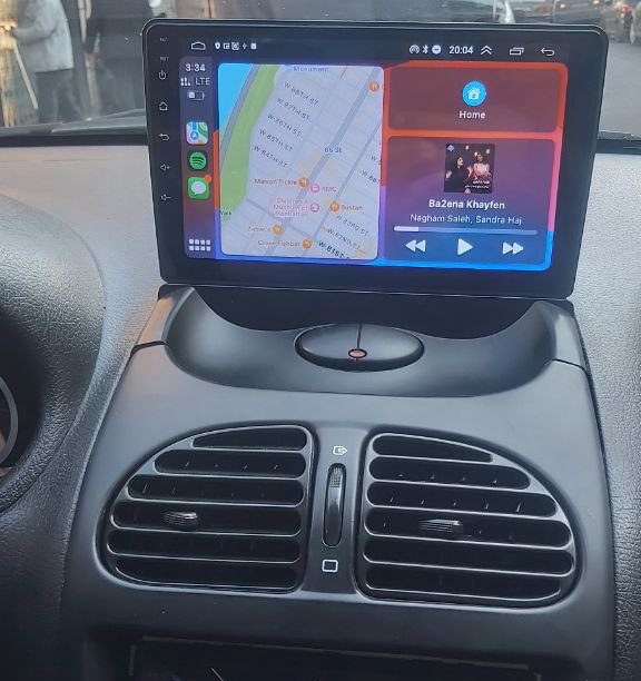 مانیتور11 اینچ پژو 206 قاب بالا مدل T3L برند Mediatech همراه با سوکت و قاب فاریک - فروشگاه جهان ...